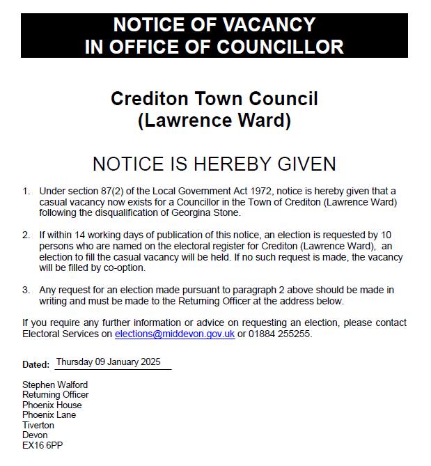 Crediton Town Council - Welcome